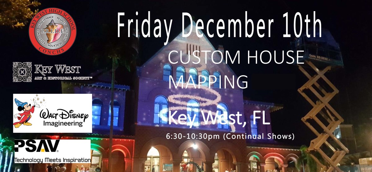 Conch 5 Studios Annual Customs House Holiday Projector Show – The Snapper